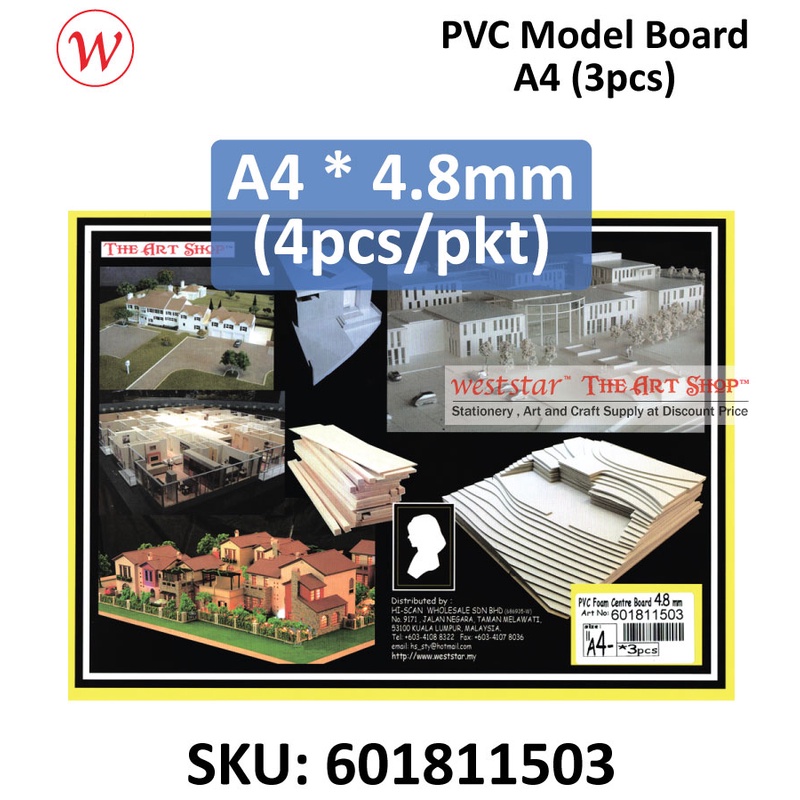 [Weststar] (1/2) A4, A3 PVC Model Board , Modelling board | For ...