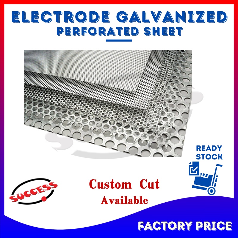 SUCCESS Electrode Galvanized Perforated Sheet EG Steel Mesh Filter ...