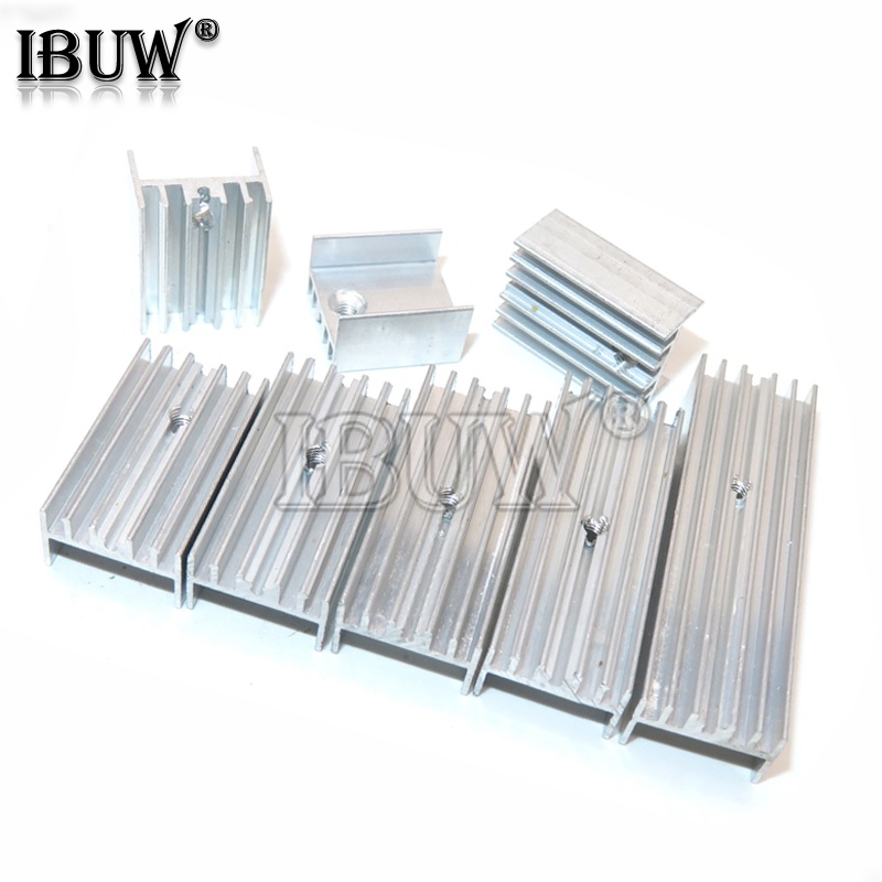 10PCS 15*10*16/20/22/25/30/35/40/50 Transistor Aluminum Heatsink ...