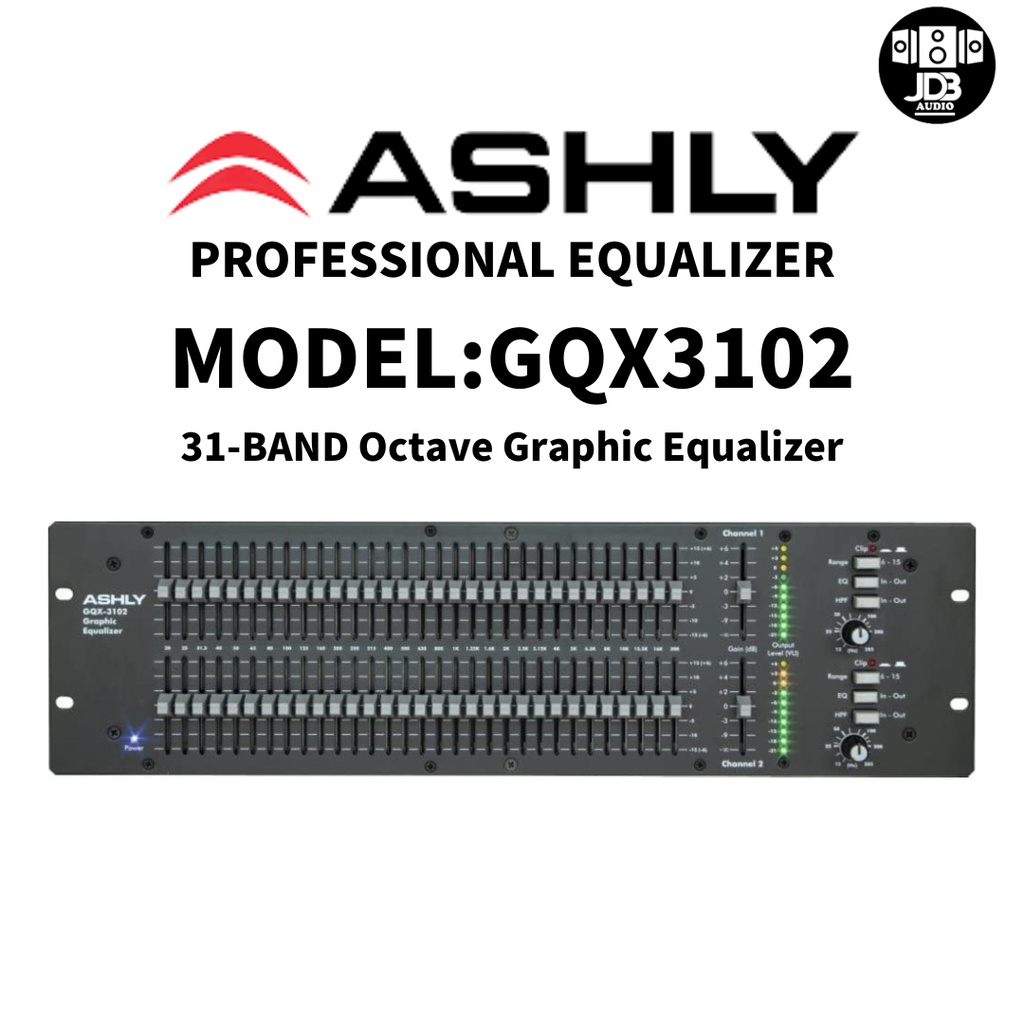 Ashly GQX-3102 3U Dual 31-Band Graphic Equalizer | Shopee Malaysia