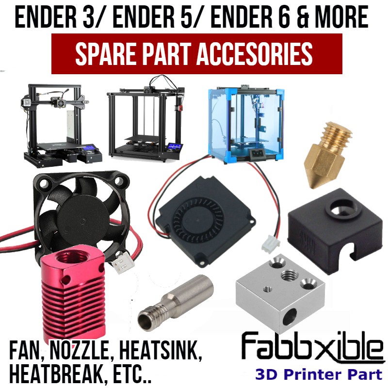 Ender 3/Ender 5/Ender 6 3D Printer Spare Part Accessories | Shopee Malaysia