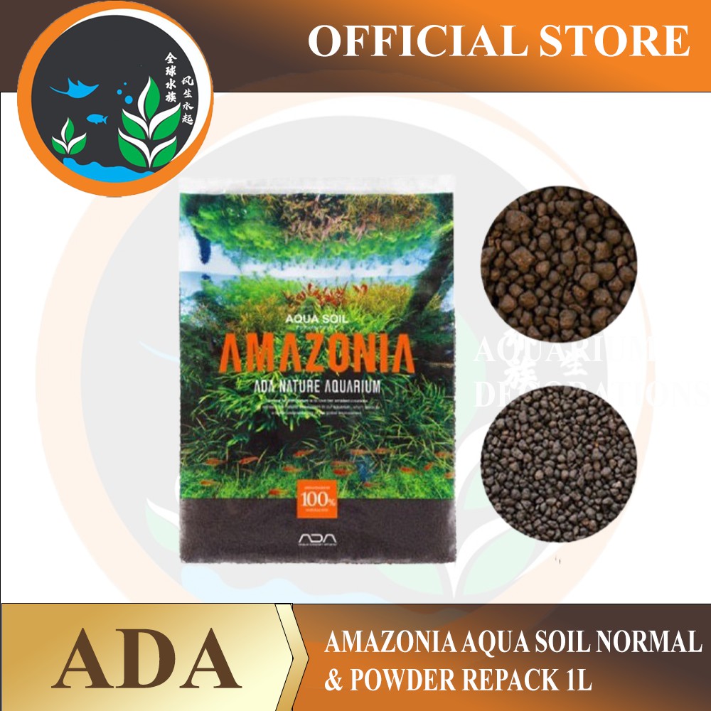 ADA Aqua Soil Amazonia Soil (Normal) Repack 1L | Shopee Malaysia