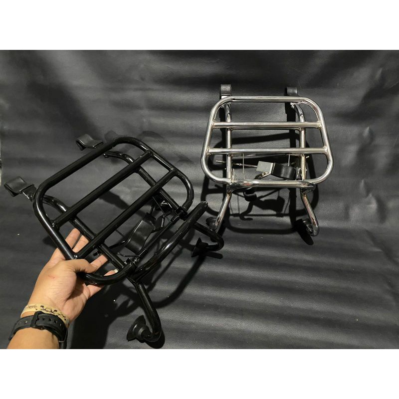 Vespa front rack front rack simple minimalist model black black and ...