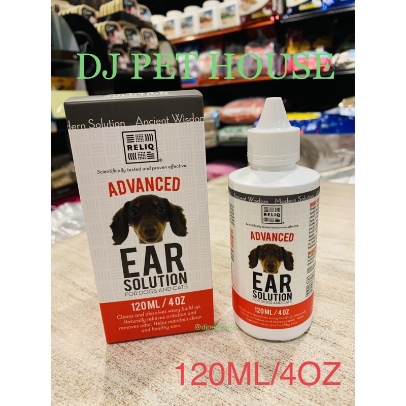 RELIQ Advanced Ear Solution For Cats And Dogs 120Ml / 4OZ | Shopee Malaysia