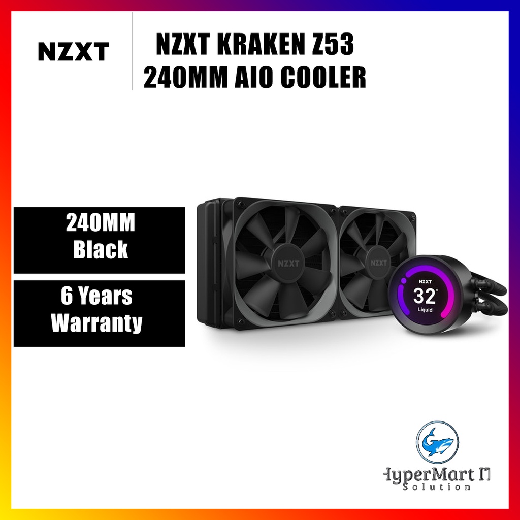 NZXT KRAKEN Z53 WITH 2.36" DISPLAY AIO COOLER | Shopee Malaysia