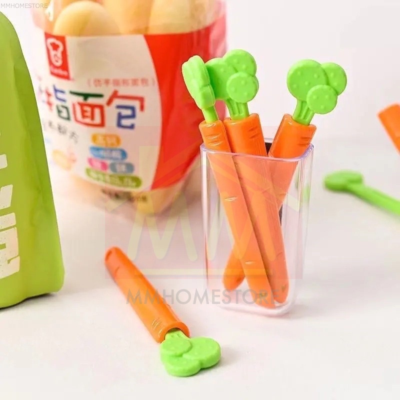 🔥Ready Stock🔥5pcs Carrot Shaped Sealing Clip Kitchen Food Preservation ...