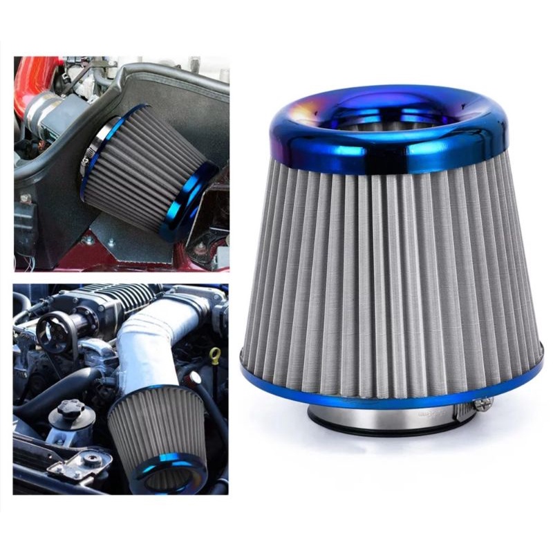 Car SUPER FILTER 3" 76mm RACING PERFORMANCE REUSABLE Air Filter ...