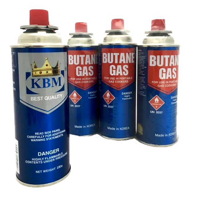 4 bottles 230g Butane Gas Cartridge In A Pack made in Korea | Shopee ...