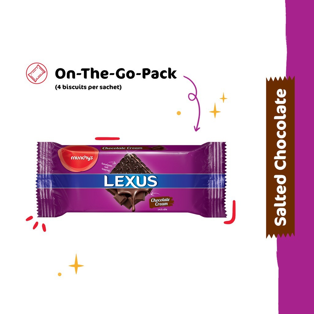 Munchy's LEXUS Sandwich Biscuit - Salted Chocolate (418g) | Shopee Malaysia