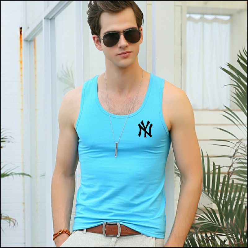 Adult Men's Singlet YN Men's Singlet Cotton Combed Men's Singlet Shirt ...