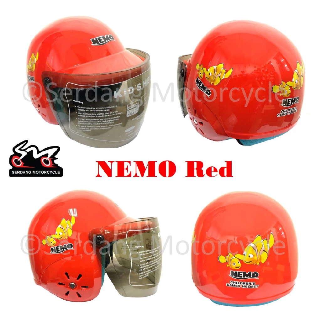 Kids Safety Helmet Children Budak Kanak Kid Topi Keledar Doraemon Hello ...