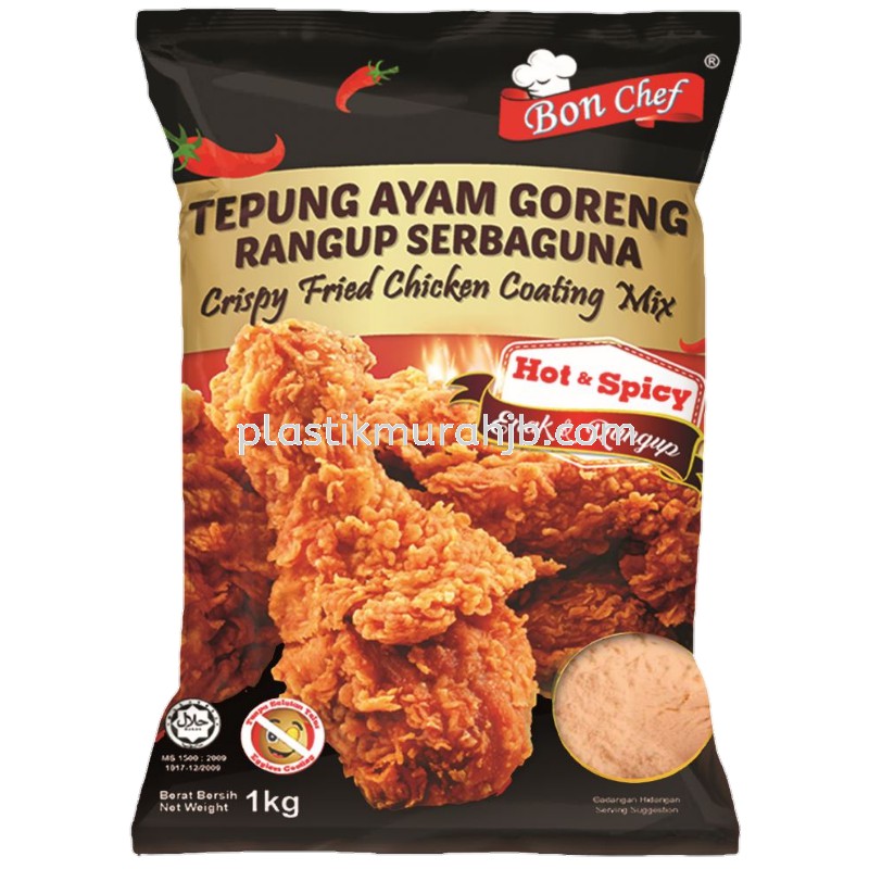 Tepung Ayam Goreng Rangup Serbaguna BonChef (Hot&Spicy) | Shopee Malaysia