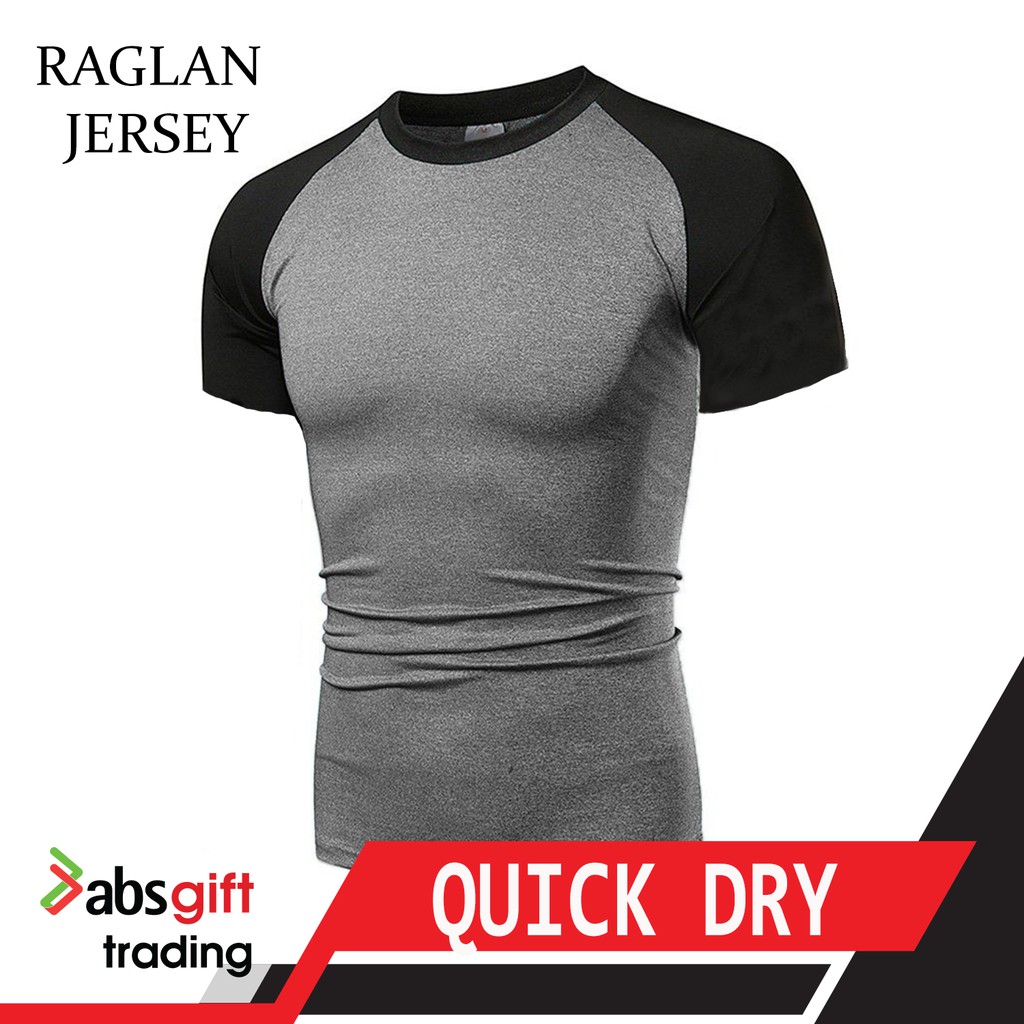 [OREN SPORT] RAGLAN JERSEY Short Sleeve T-Shirt (MEN / WOMEN) - 140gsm ...