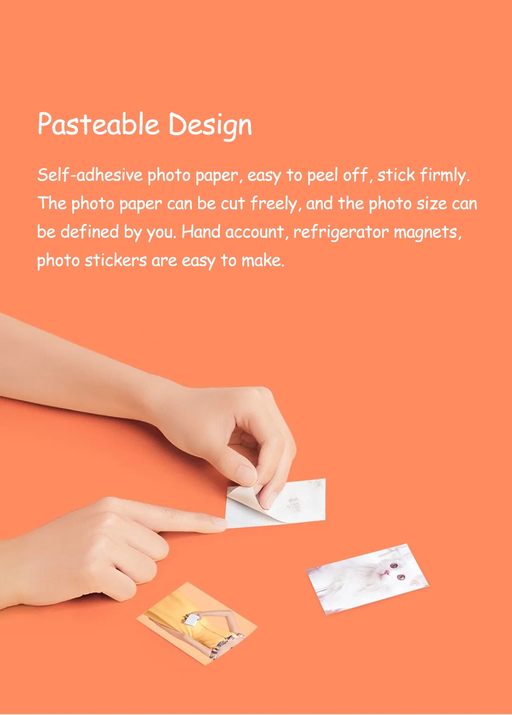 Xiaomi Pocket Photo Printer Sticky Photo Paper 3 Inch Color Photo Paper ...