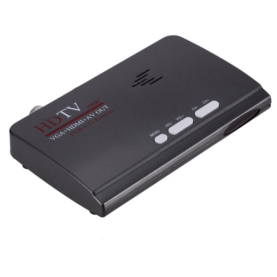 DVB-T DVB-T2 TV Tuner Receiver T/T2 TV Box VGA AV CVBS 1080P HDMI ...