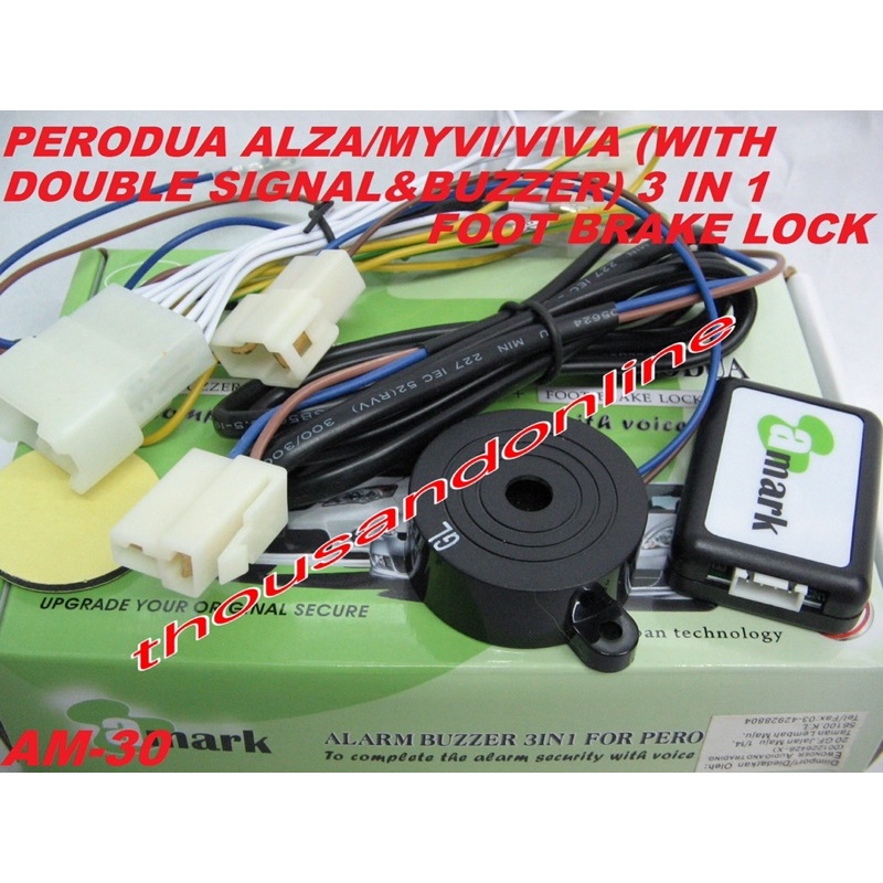 AM-30 / AM30 PERODUA ALZA&MYVI&VIVA (WITH DOUBLE SIGNAL&BUZZER) FOOT ...