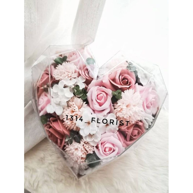 2021 Valentine’s Day Love Shape Flower Box l Let's unbox my heart l ...