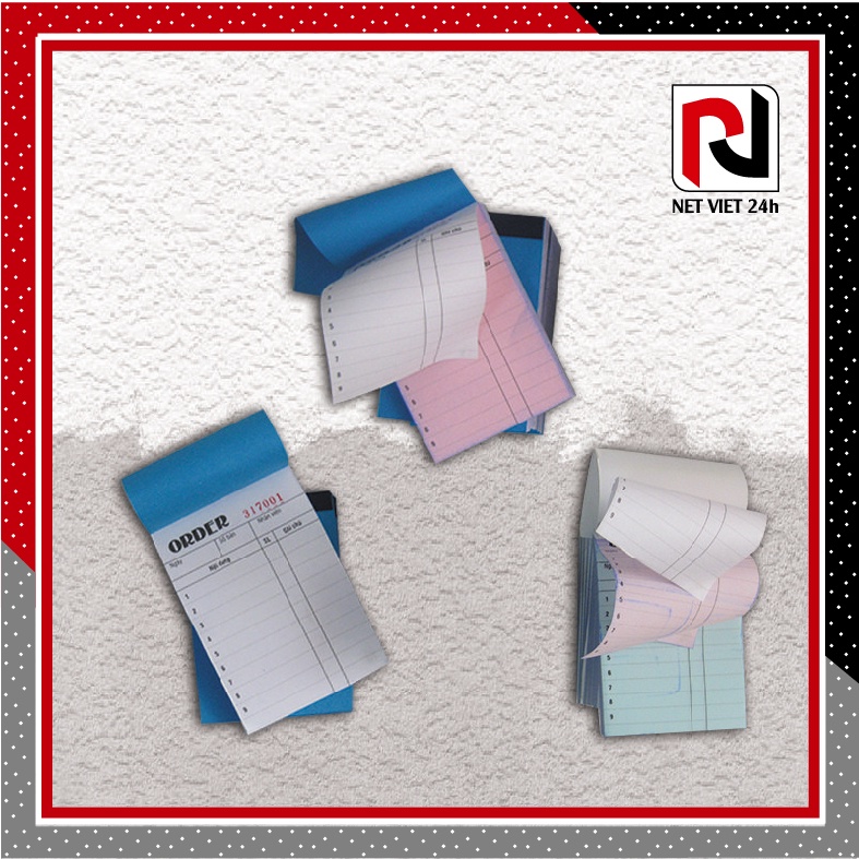 3-copy book "WITH JUMPING NUMBERS", 3-copy slip for easy order ...