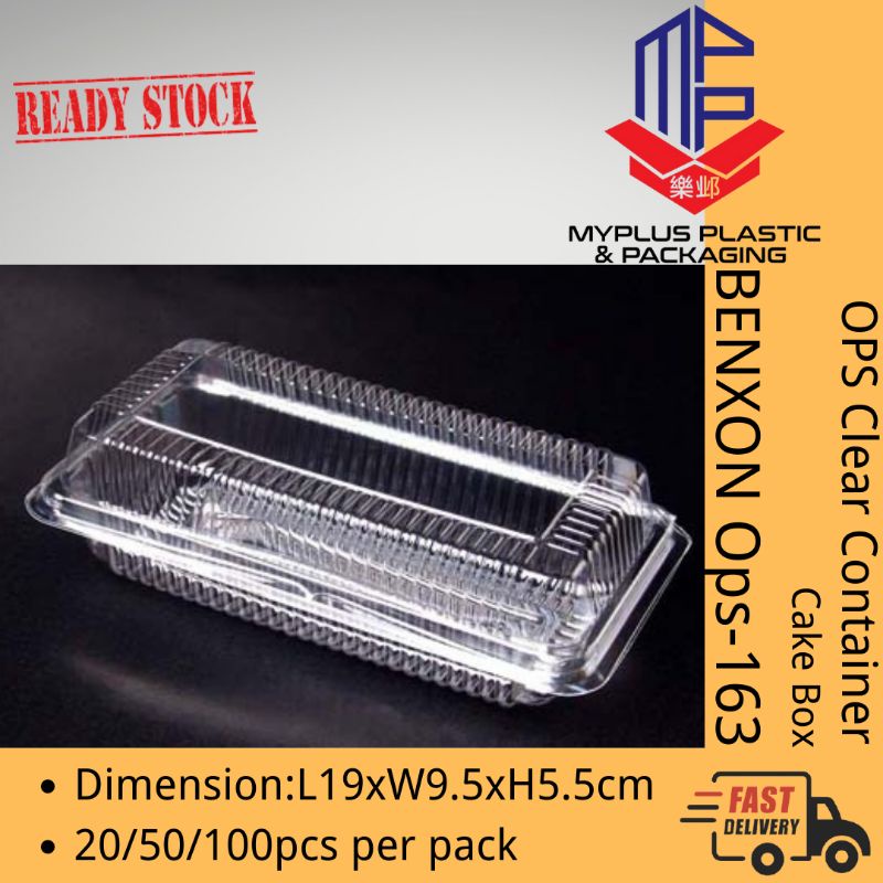 Benxon OPS-163 OPS / TP-9L Bakery Disposable Plastic Clear ...