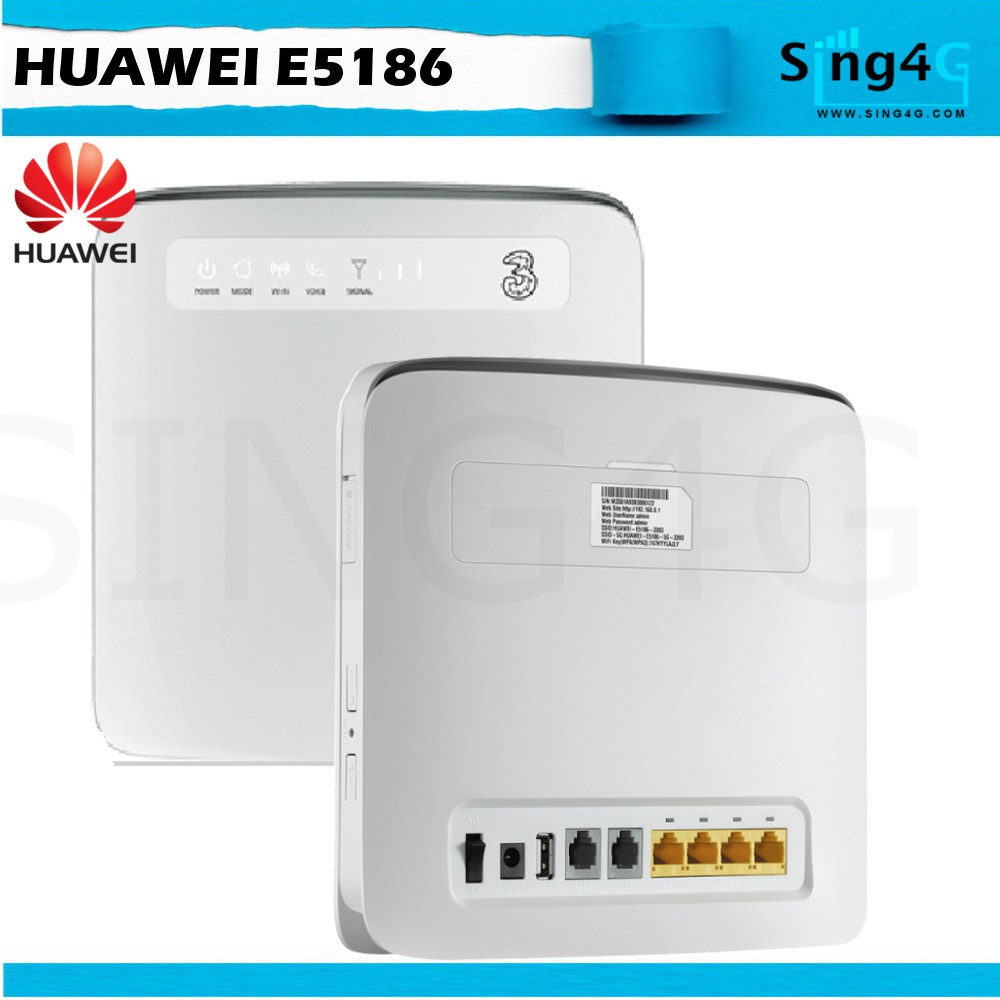 Huawei E5186 E5186s-22a 4G 4G+ 300mbps Sim Router 64 WIFI Share ...