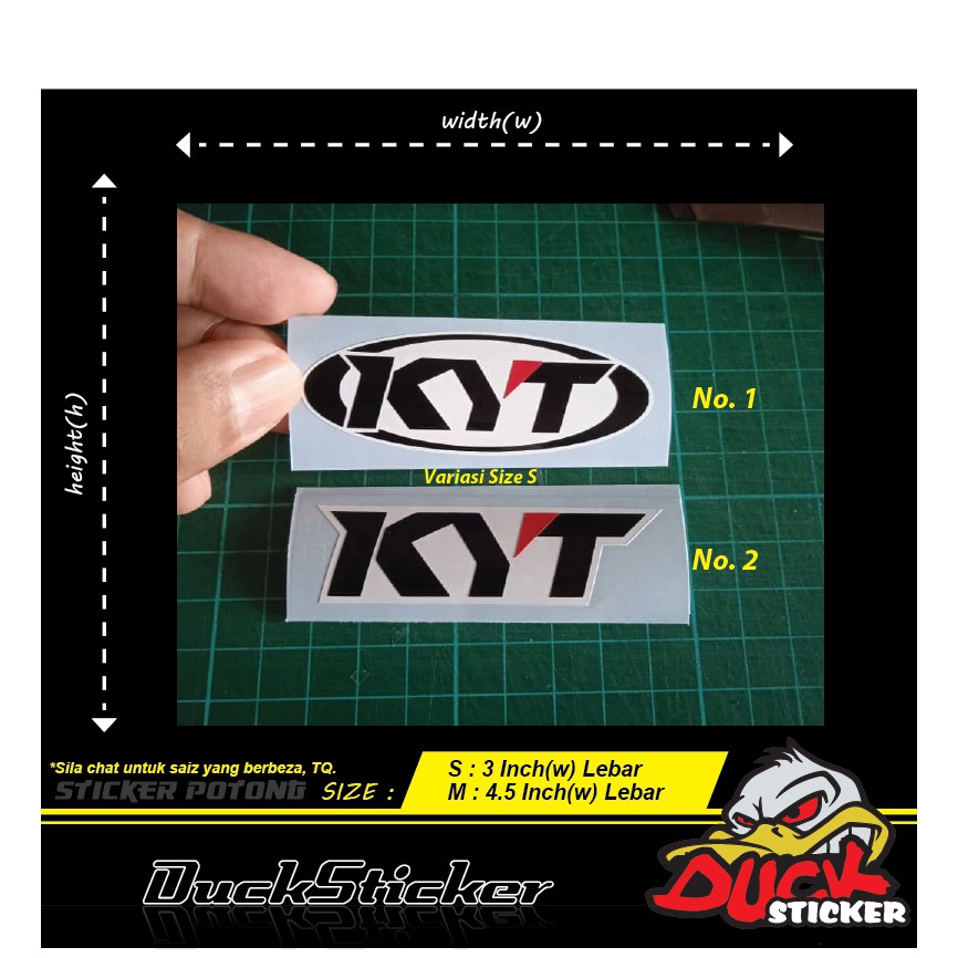 KYT HELMET LOGO STICKER 1PCS | Shopee Malaysia