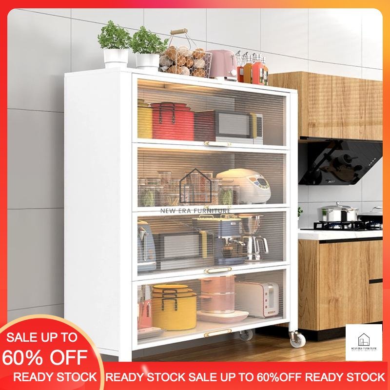 Multifunctional Foldable Kitchen Storage Cabinet Kitchen Cabinet with ...