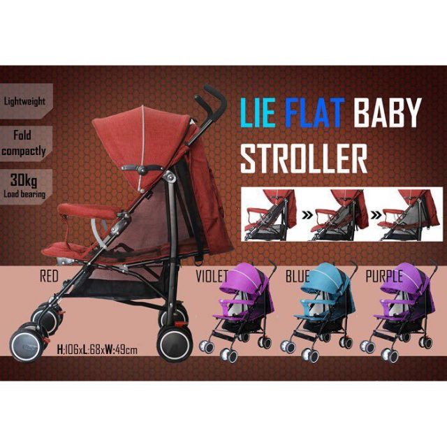 [Premium Outlets] LIE FLAT BABY STROLLER | Shopee Malaysia