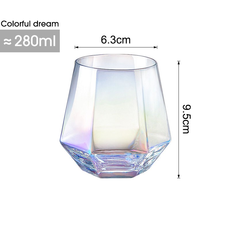 Diamond Glass Cup Whisky Mug Heat-Resistant Coffee Glass Cup Drink ...