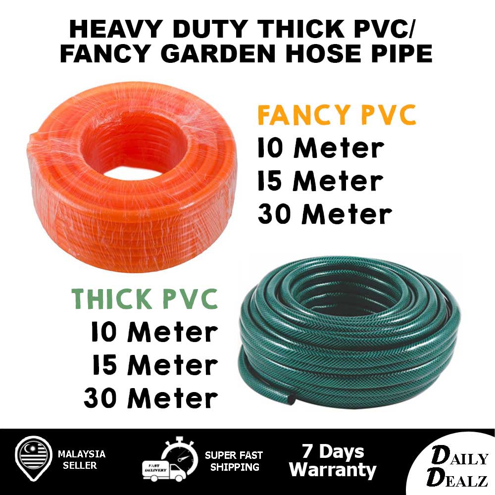 High Quality 10M /15M / 30M PVC Heavy Duty Fancy & Garden Hose / Paip ...