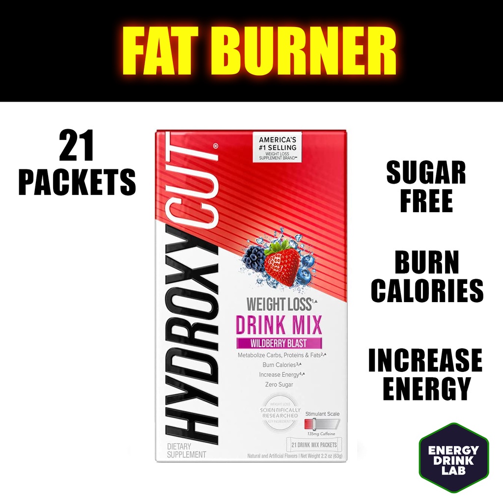 Hydroxycut Drink Mix 21 Servings Wildberry Blast / Lemonade (Select ...