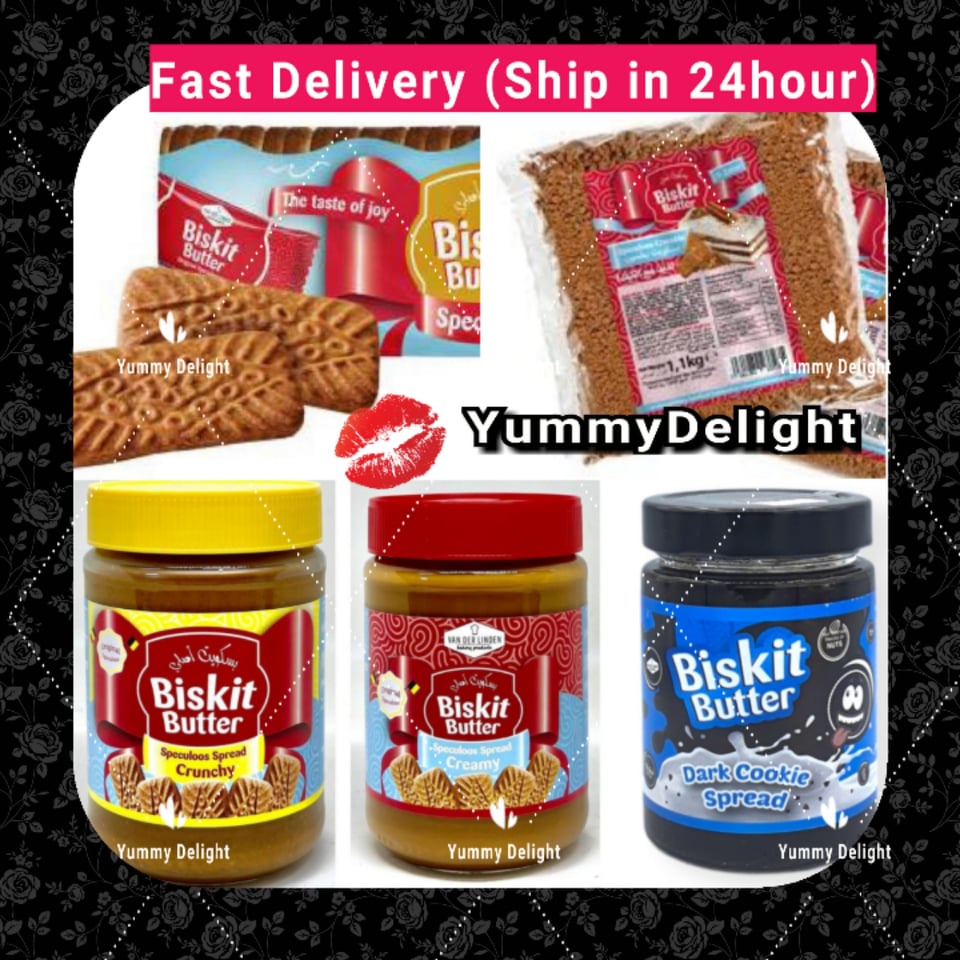 READY STOCK !!! BISKIT BUTTER SPECULOOS SPREAD CREAMY/CRUNCHY 400G (MAX ...
