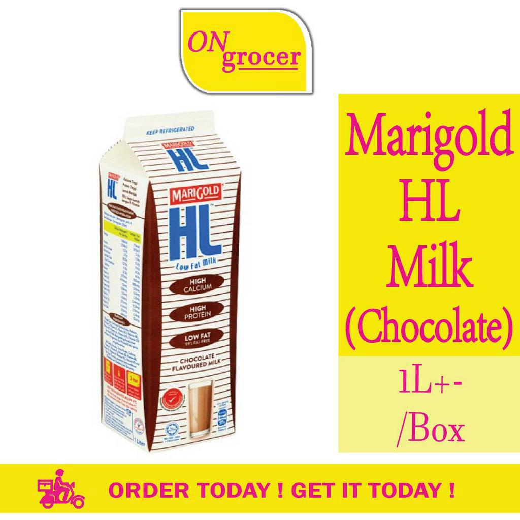 A0431 - Marigold HL Milk (Chocolate) - 1L+-/ Box | Shopee Malaysia