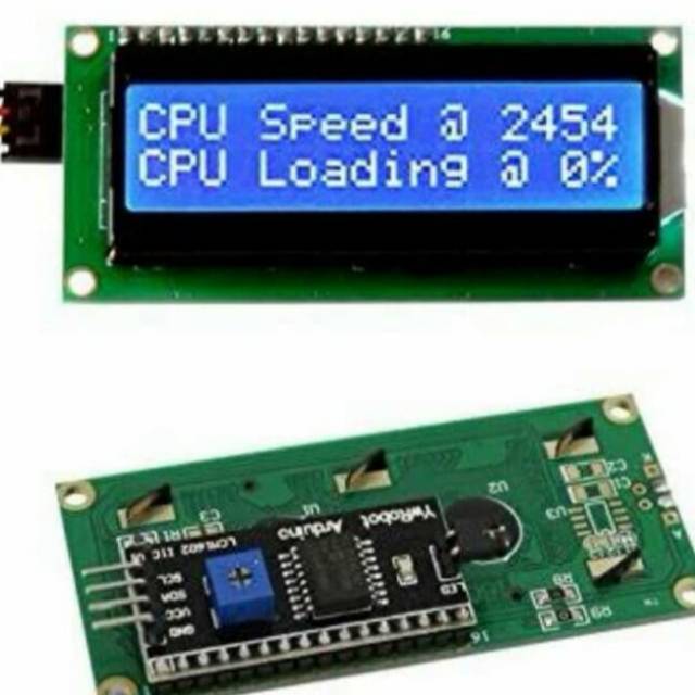 LCD 16x2 Blue Blue 1602 SPI I2C Backpack Arduino uno R3 NANO MEGA ...