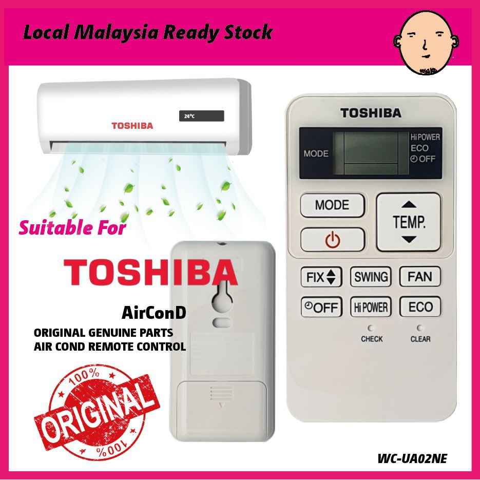 Toshiba Genuie Part Aircond Air Cond Air Conditioner Remote Control (WC ...