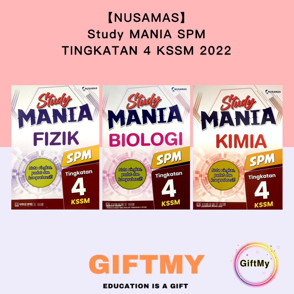 【Nusamas】Study MANIA SPM Tingkatan 4 KSSM 2022 — Biologi / Fizik ...
