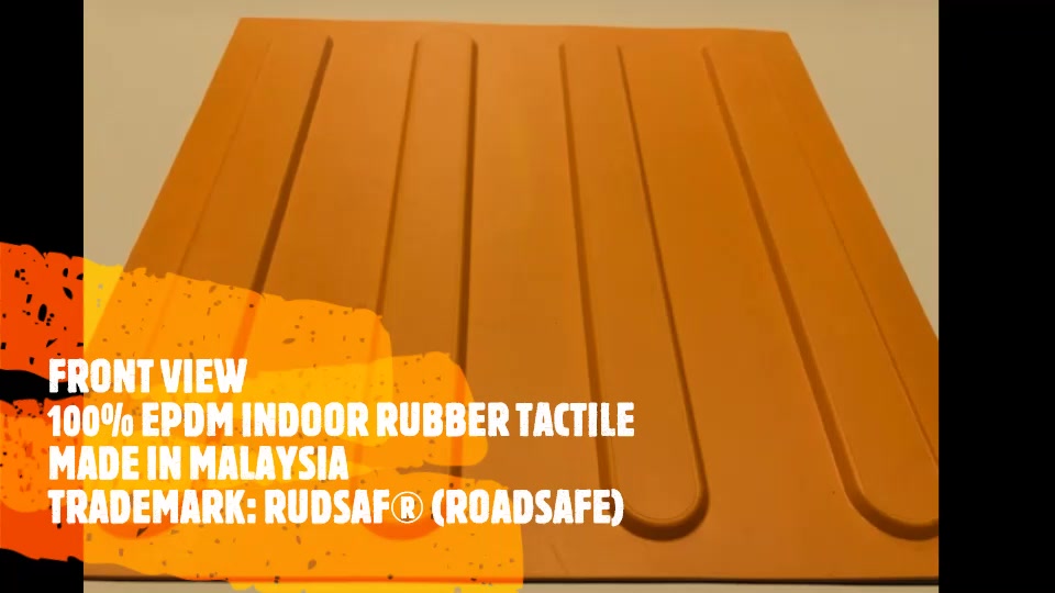 RUDSAF® 100% EPDM Rubber Tactile, Indoor Rubber Tactile for disabled ...