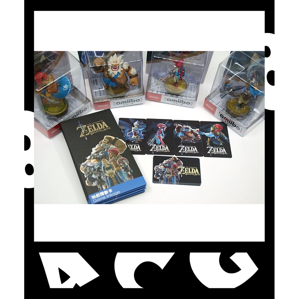 NFC Amiibo Compatible Game Cards - The Legend of Zelda BOTW 4 Champions ...