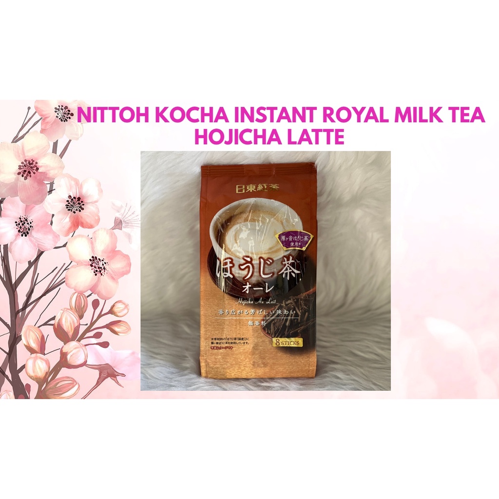 JAPAN NITTOH INSTANT ROYAL MILK TEA (STRAWBERRY,PEACH,HOJICHA LATTE ...