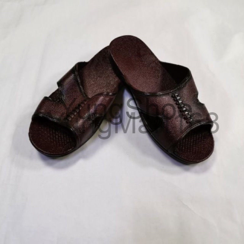 862-4181 Brown Rubber Slipper Selipar Getah Lelaki 褐色 胶拖鞋 | Shopee Malaysia