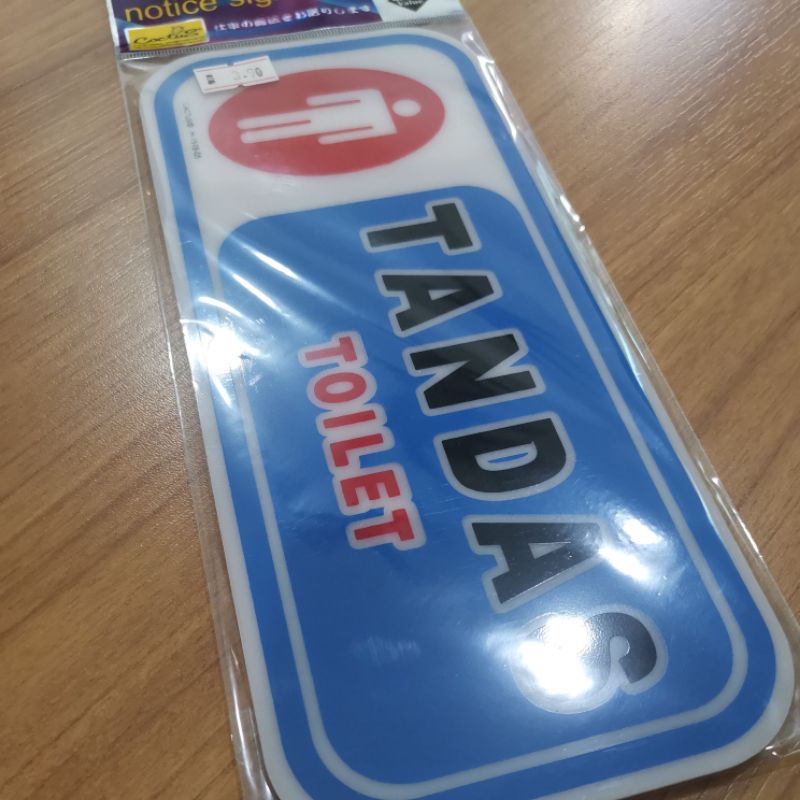 [Ready Stock. Reduce to Clear] Toilet Tandas Signage | Shopee Malaysia