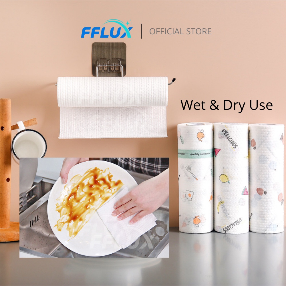 FFLUX Kitchen Towel Tissue Reusable & Disposable Tisu Dapur Tissue ...