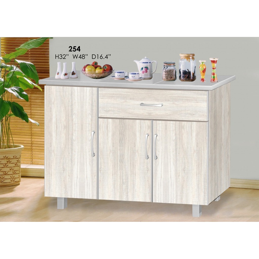 Almari Dapur 4 kaki / 4ft Kitchen Cabinet Wenge 54 / Whitewash 254 / Maple 954 Furniture ...