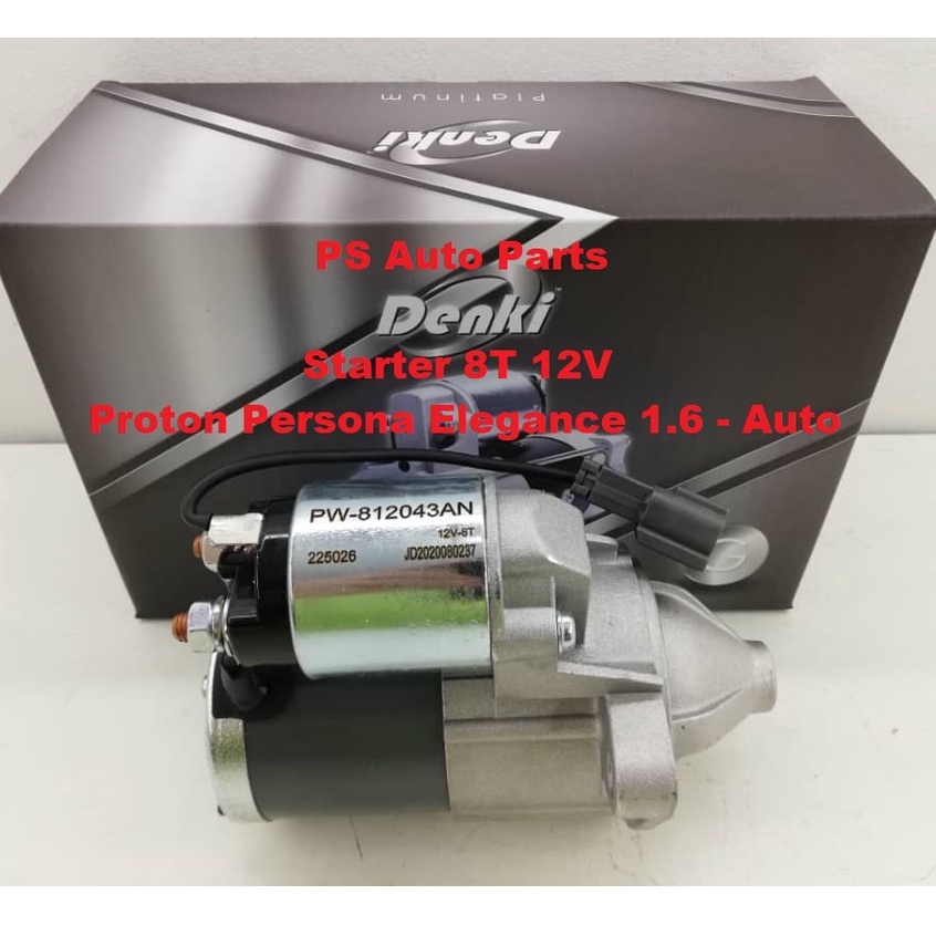 Proton Persona Elegance 1.6 Auto Starter Motor 8T 12V Denki Platinum ...