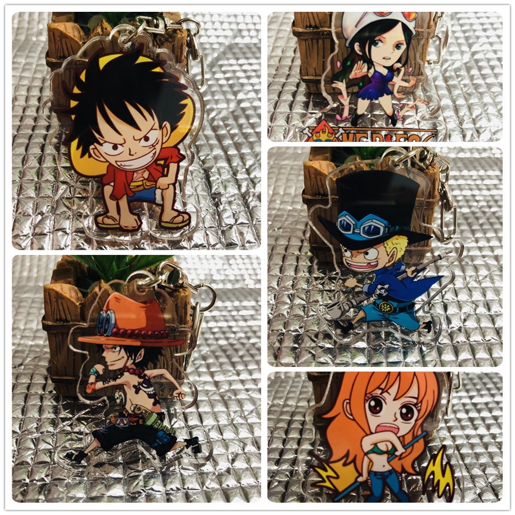 Anime One Piece Monkey D Luffy Ace Sabo Robin Nami Zoro Sanji Acrylic ...