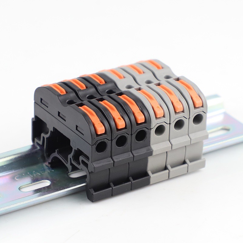 10PCS SPL-1 Rail Type Quick Connection Terminal 32A Press Type ...