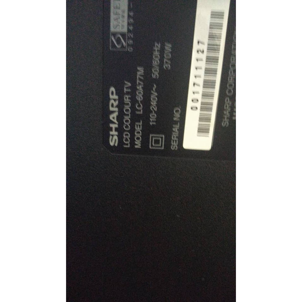 (223) Sharp LC-60A77M Mainboard, Powerboard, Tcon, Inverter, LVDS, Cables, Ribbon. TV Spare Part ...