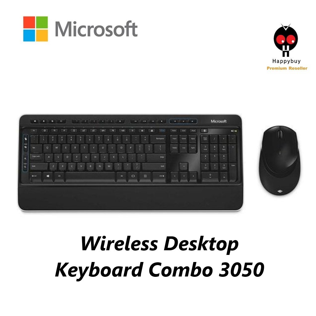 Microsoft 3050 Wireless Desktop Keyboard Combo - PP3-00024 | Shopee ...