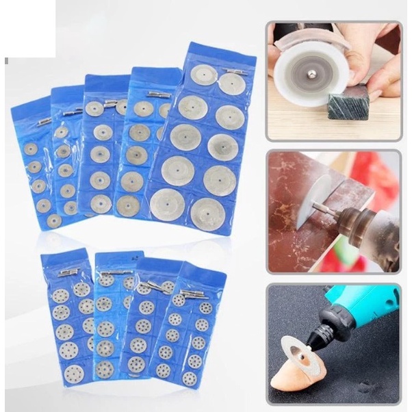 MKR 18mm-60mm 12pcs Mini Diamond Saw Blade Cutting Disc Rotary Wheel ...