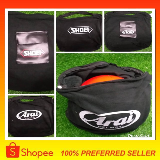 ARAI & SHOEI Beg Helmet Beg Sling Helmet Tali Silang Sling Bag ...