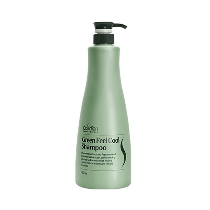 [1000ml large capacity] [obsidian] Green Feel Cool Shampoo 1000ml ...